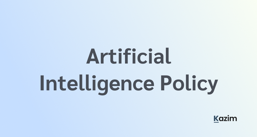 Artificial Intelligence Policy - syed kazimali